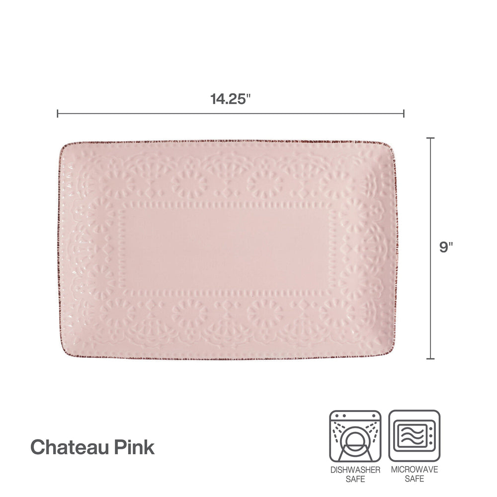 Chateau Pink Serving Platter