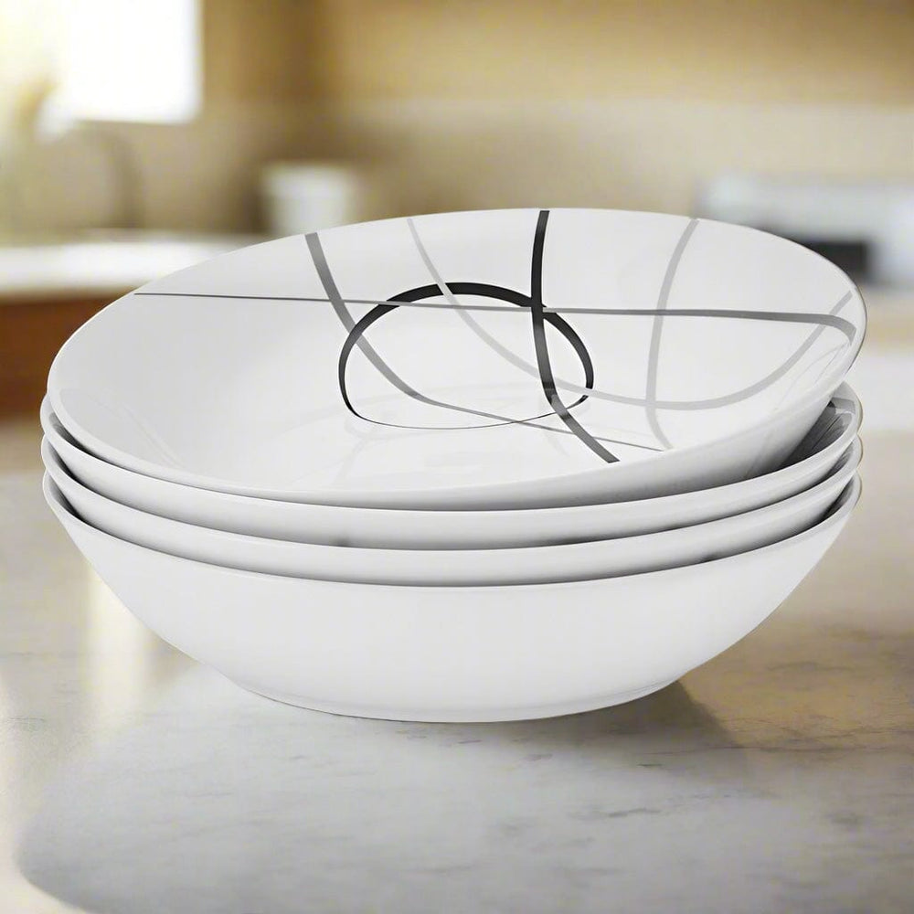 Circles Set of 4 Pasta Bowls