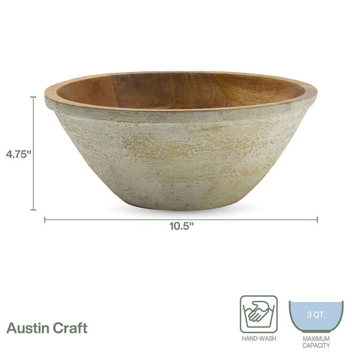 Fitz and Floyd Austin Craft Deep Serve Bowl, White