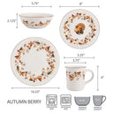 Autumn Berry™ 16 Piece Dinnerware Set, Service for 4