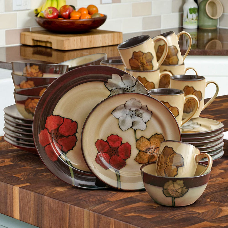 Painted Poppies Dinnerware, Serveware, Drinkware - Pfaltzgraff