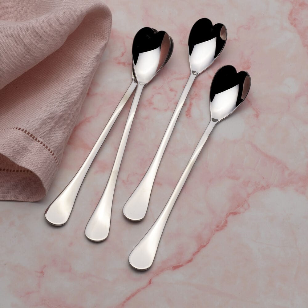 Irresistible Set of 4 Iced Beverage Spoons