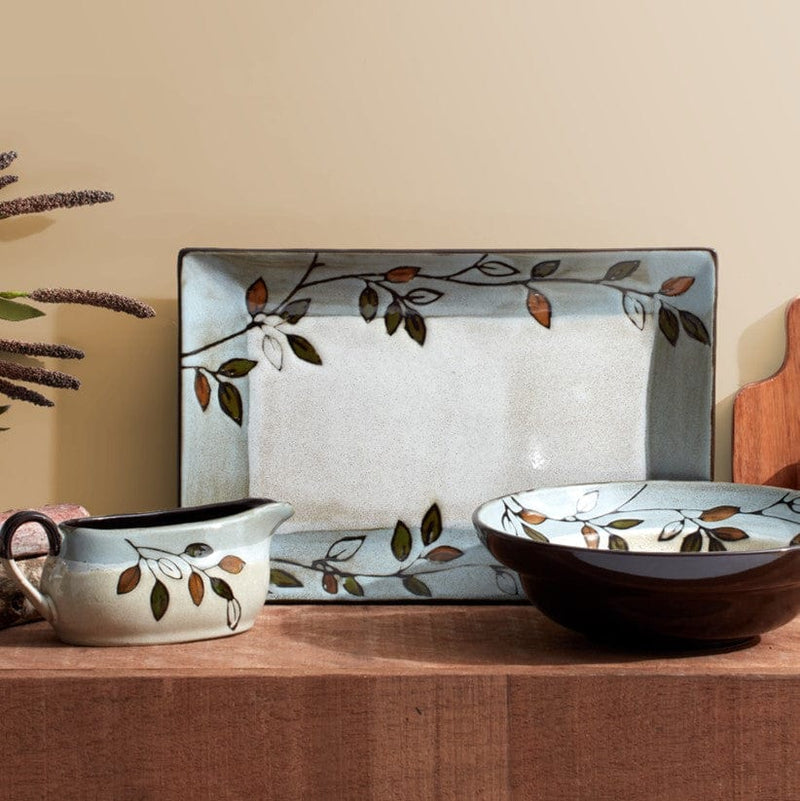 Rustic Leaves Dinnerware Set