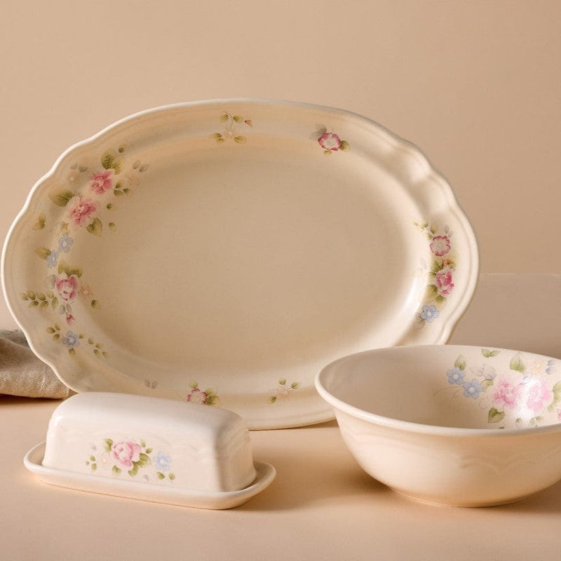 Tea Rose Dinnerware Set