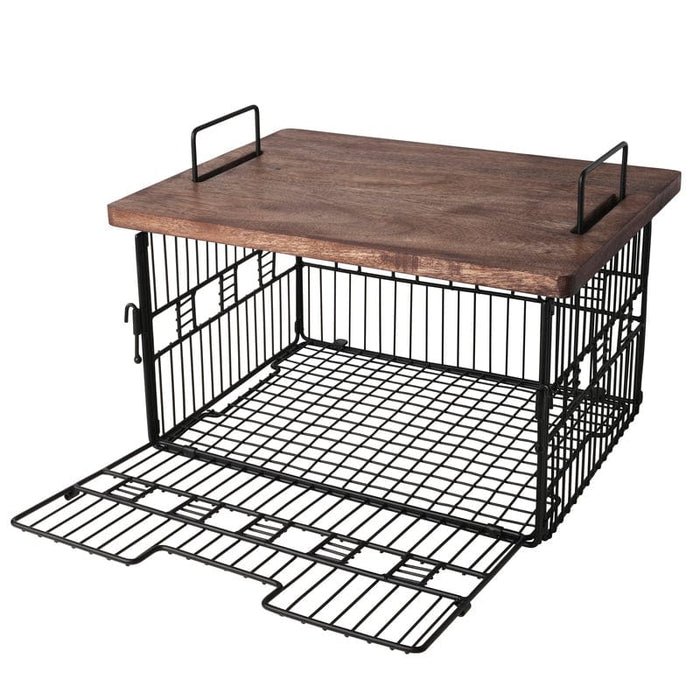 Madam Grid Stacking and Nesting Basket with Mango Wood Lid