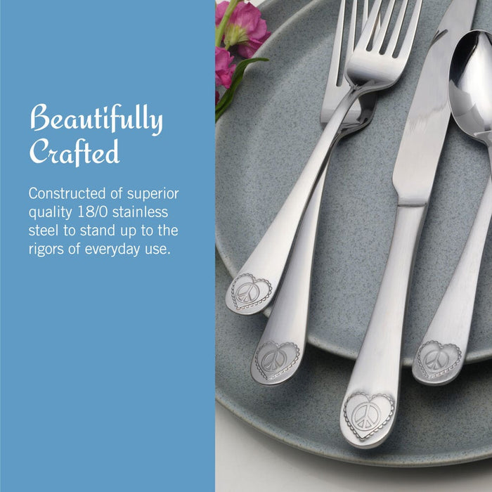 Peace 20 Piece Flatware Set, Service for 4