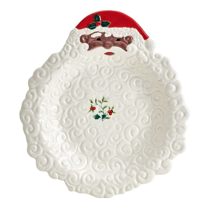 Winterberry® African American Santa Figural Bearded Platter