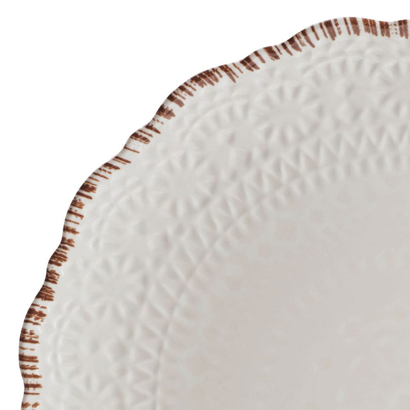 Chateau Cream 12 Piece Outdoor Melamine Dinnerware Set, Service for 4