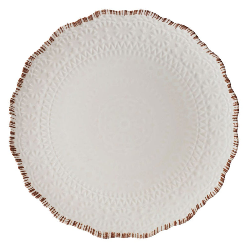 Chateau Cream 12 Piece Outdoor Melamine Dinnerware Set, Service for 4