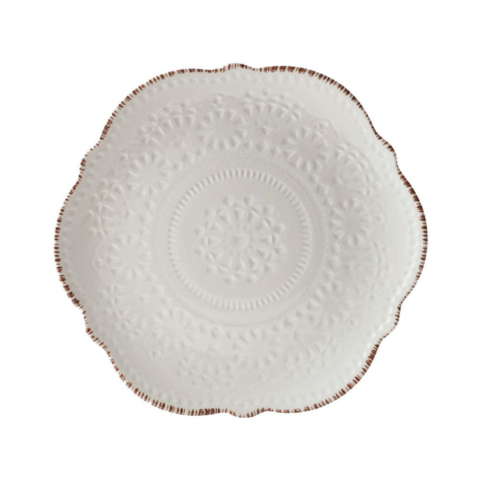 Chateau Cream 12 Piece Outdoor Melamine Dinnerware Set, Service for 4