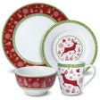 Dancing Snowflakes 16 Piece Dinnerware Set, Service for 4