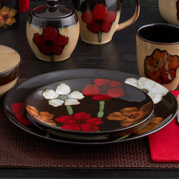 Painted Poppies Dinnerware, Serveware, Drinkware - Pfaltzgraff