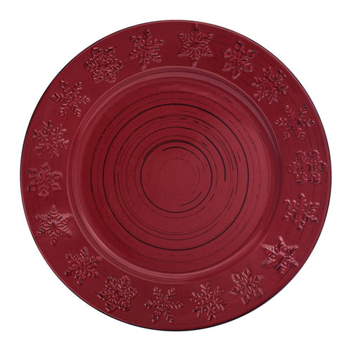 Trellis Snowflakes 12 Piece Dinnerware Set, Service for 4