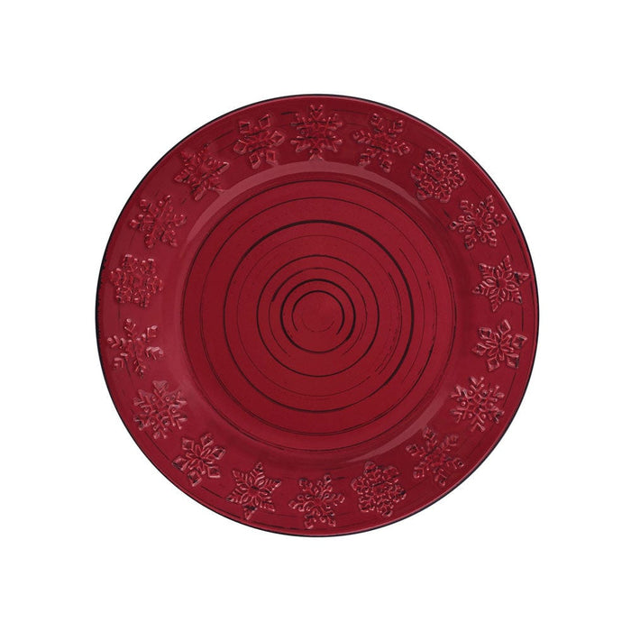 Trellis Snowflakes 12 Piece Dinnerware Set, Service for 4